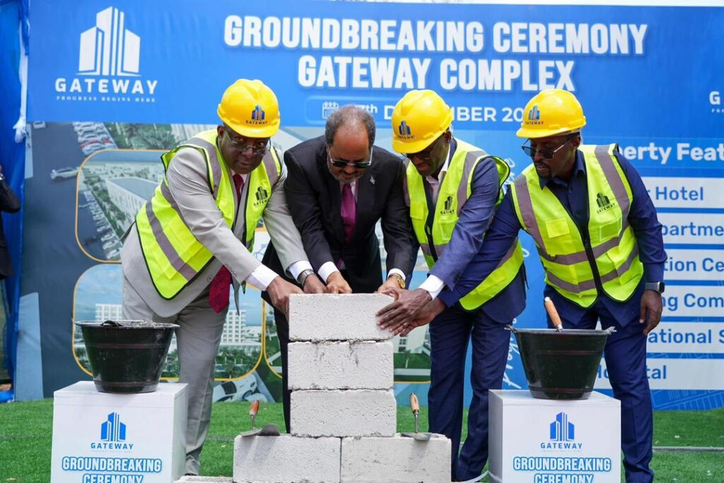 President Mohamud Breaks Ground on Gateway Complex, Pioneering ...